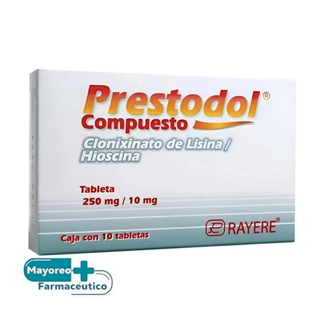 Prestodol Comp Tab 10 10 250mg Mayoreo FarmacÉutico