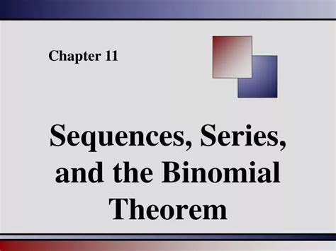 PPT Sequences Series And The Binomial Theorem PowerPoint Presentation ID