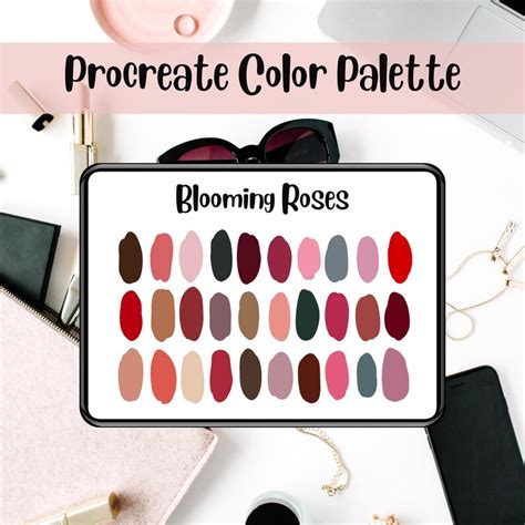 Procreate Color Palette Color Swatches Ipad Color Palette Etsy