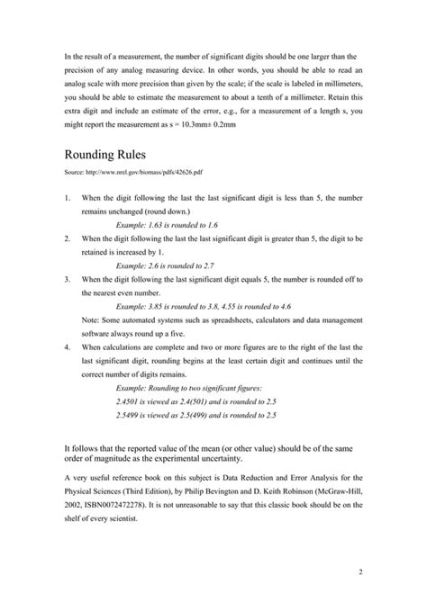 Measurements And Error In Experiments Pdf