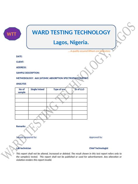 Lithium Lab Report Edited Pdf