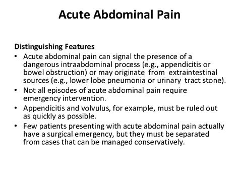 Abdominal Pain Abdominal Pain General Considerations Abdominal Pain