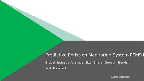 Predictive Emission Monitoring System Pems Market Report Global Forecast From 2025 To 2033