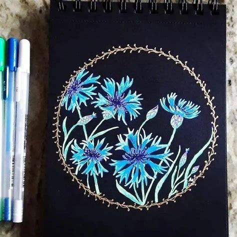 利用高光笔画画，超强效果不比水彩画得差，太绝了装饰工具绘画