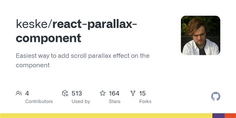 Github Keske React Parallax Component Easiest Way To Add Scroll Parallax Effect On The Component