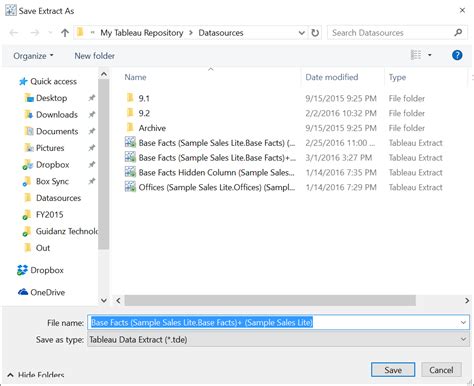 5 Click On Worksheet You Will Be Prompted To Save The Extract Save It