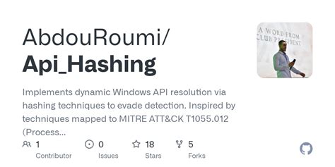 Github Abdouroumi Api Hashing Implements Dynamic Windows Api Resolution Via Hashing