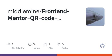 Github Middleminefrontend Mentor Qr Code Component