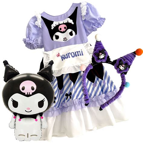 Kuromi StrÓj KarnawaŁowy Sukienka Opaska Sanrio Kuromi Bal 122 128