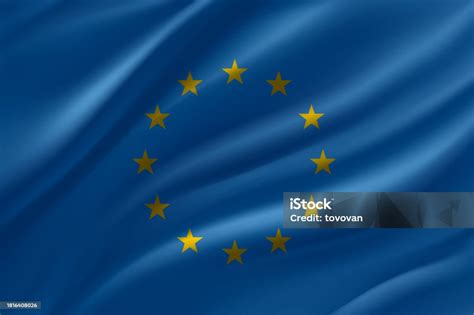 유럽 연합의 국기입니다 3d 벡터 일러스트 레이 션 0명에 대한 스톡 벡터 아트 및 기타 이미지 0명 3차원 형태 국기 Istock
