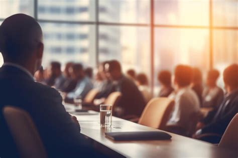 Focusing On Success Unveiling The Blurred Background Of Business