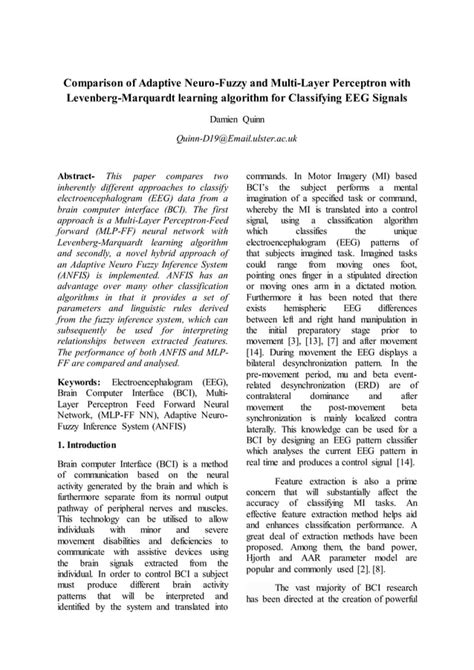 implementation and evaluation of signal processing techniques for eeg