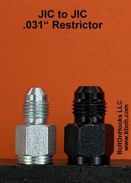 Hydraulic Flow Restrictors Boltonhooks Llc