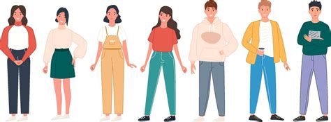 GROUPS OF PEOPLE WITH DIFFERENT GENDERS Vector Art At Vecteezy