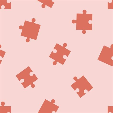 Premium Vector Seamless Pattern With Puzzle Pieces