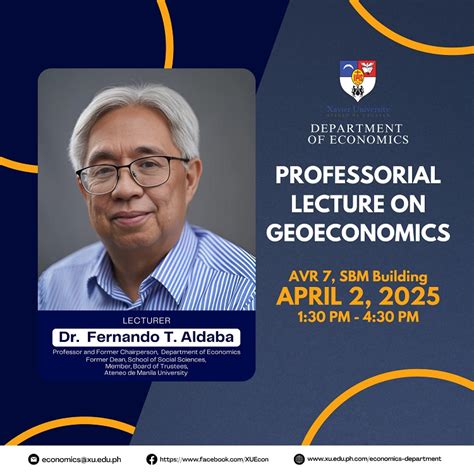 Xavier University Professorial Lecture On Geoeconomics