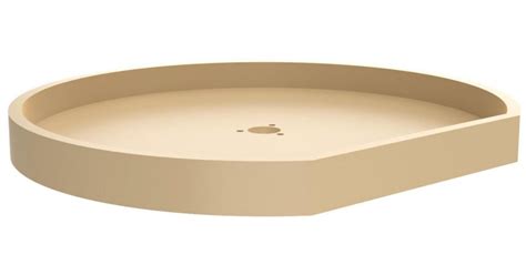 Rev A Shelf 6271 22 15 52 Classic 1 Shelf 22 D Shaped Lazy Susan With Center Chrome Hub Shelf