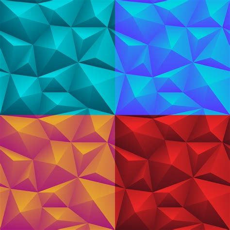 Premium Vector Polygonal Seamless Pattern