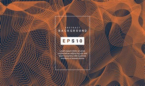 주황색 액체 선이 있는 추상적인 파란색 배경입니다 브로셔 전단지 잡지 배너 등을 위한 디자인 템플릿 0명에 대한 스톡 벡터 아트 및 기타 이미지 Istock