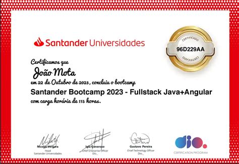 conclui o bootcamp java angular