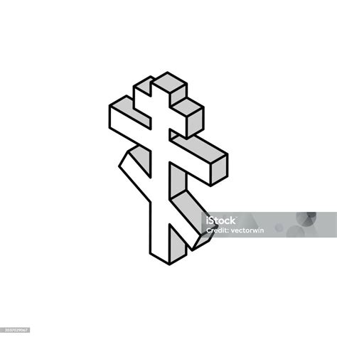 십자가에 못 박힘 기독교 아이소 메트릭 아이콘 벡터 일러스트 레이 션 교회에 대한 스톡 벡터 아트 및 기타 이미지 교회