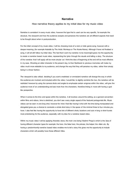 Narrative Theory Docx