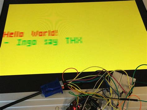 arduino output a vga signal