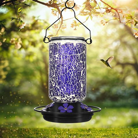Glass Hummingbird Feederpurple Hummingbird Feeders For