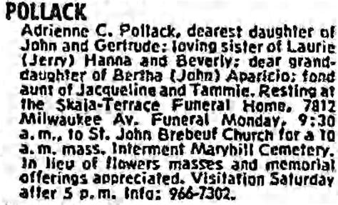 Adrienne Claudette “addie” Pollack 1950 1973 Find A Grave Memorial