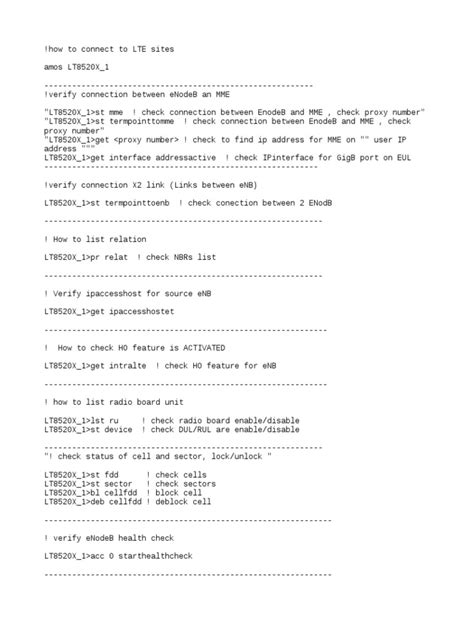Lte Commands Download Free Pdf System Software Software