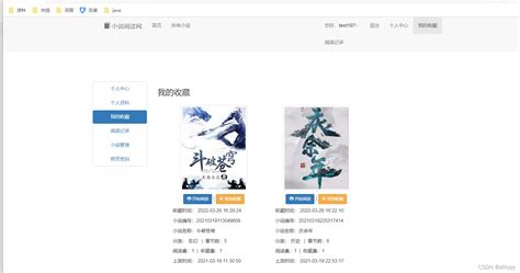 Java Web 小说阅读javaweb小说阅读 Csdn博客