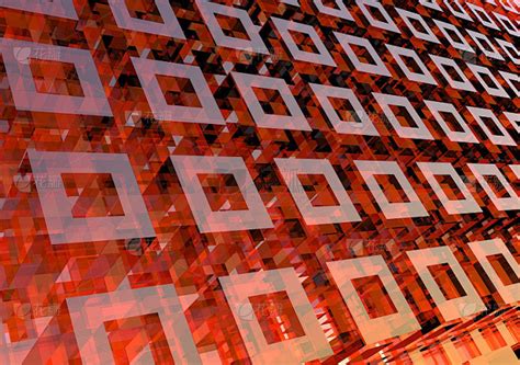 三维数组。三维模型的计算机渲染。抽象几何墙纸，背景。