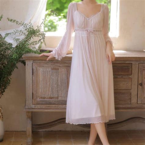Mature Women See Through Night Gown Etsy