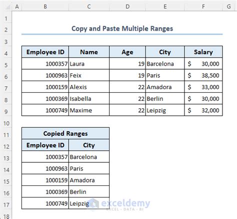 How To Copy And Paste In Excel Using Vba Methods Exceldemy