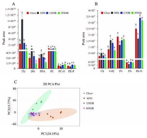 Lipidomic Analysis Of Liver Samples The Relative Intensity Of