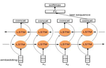 An Illustration Of Bi LSTM CRF Bi LSTM Layer Incorporates A Forward Download Scientific