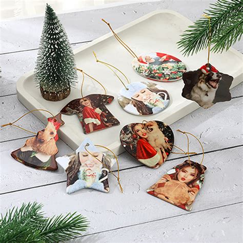 Custom Round Ceramic Ornaments Custom Photo Ts Create Your Own