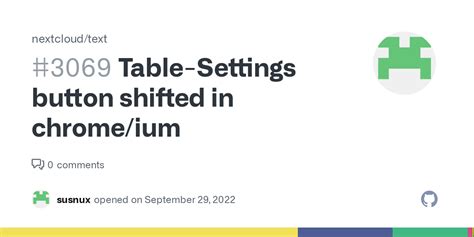 Table Settings Button Shifted In Chromeium · Issue 3069 · Nextcloud