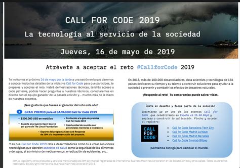 Call For Code IBM Torre Juana OST