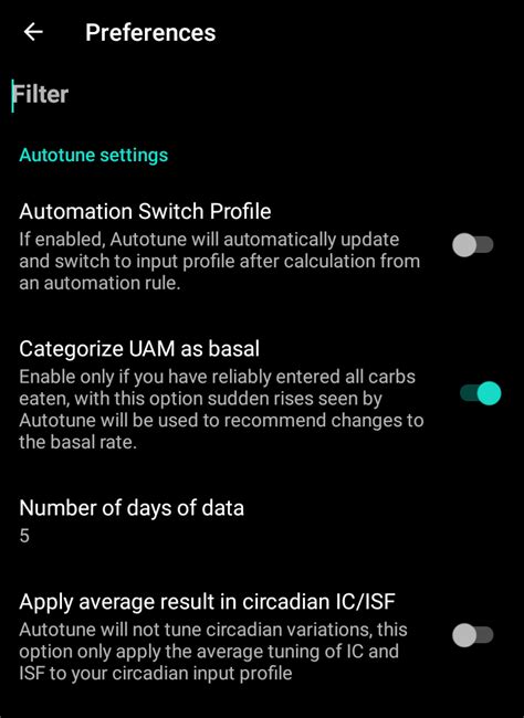 How To Use Autotune Plugin Dev Only — Androidaps 33 Documentation
