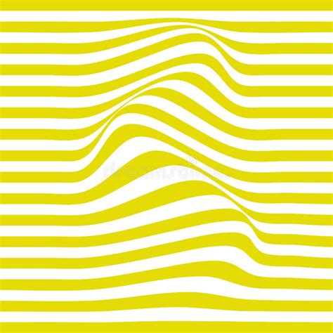 Flowing Wavy Yellow Lines Pattern With Flowing Stripes Modern