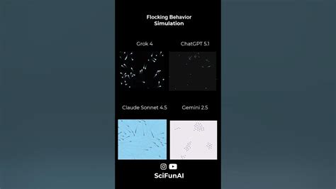 How 4 Different Ai Models Simulate Flocking Behavior Youtube