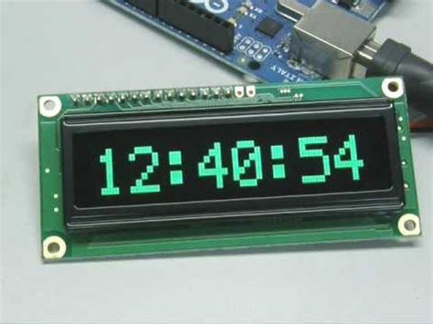Clock Demo With Arduino And GLO 216G Serial OLED YouTube