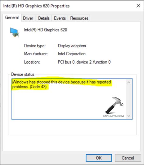 Windows остановила это устройство поскольку оно сообщило о проблемах код 43