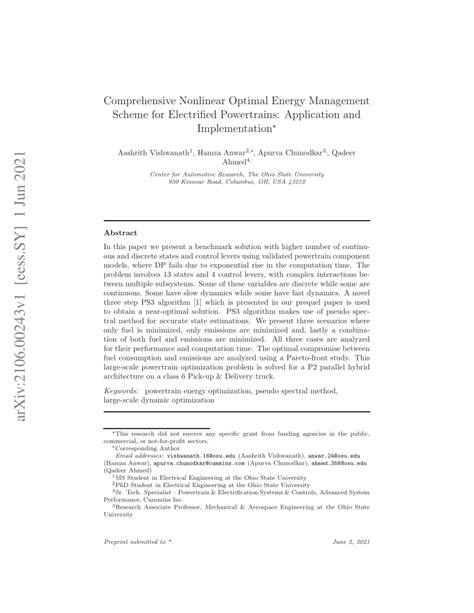 pdf comprehensive nonlinear optimal energy management scheme for