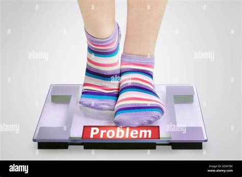 Problem Word On Grey Scales Stock Photo Alamy