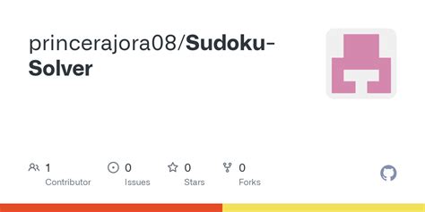 GitHub Princerajora08 Sudoku Solver