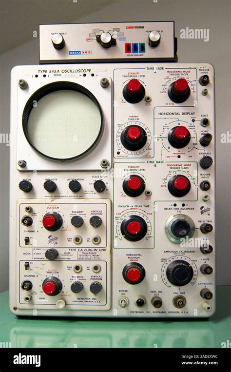 A Tektronix Type 545a Oscilloscope On Display In The Space Walk Of Fame
