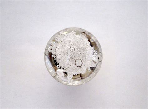 Kitchen Cabinet Knobs Bubbly Glass Knob Clear 700 Via Etsy Glass Knobs Glass Etsy