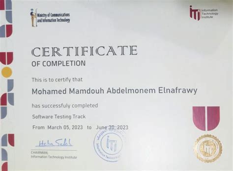 Mohamed Mamdouh On Linkedin Iti Testing Intensivecodecamp
